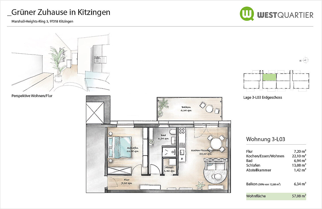 Westquartier: Wohnung 3-L03: Rosentritt GmbH
